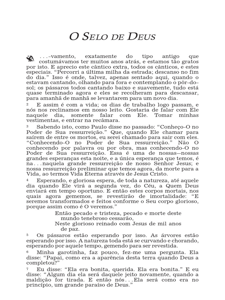 O SELO DE DEUS | PDF | Igreja cristã | Jesus