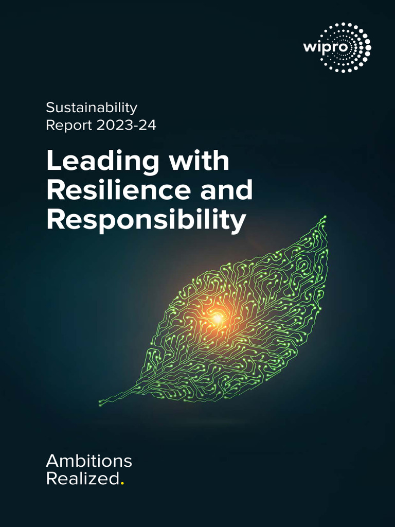 Wipro Sustainability Report Fy 2023 2024 | PDF | Sustainability ...