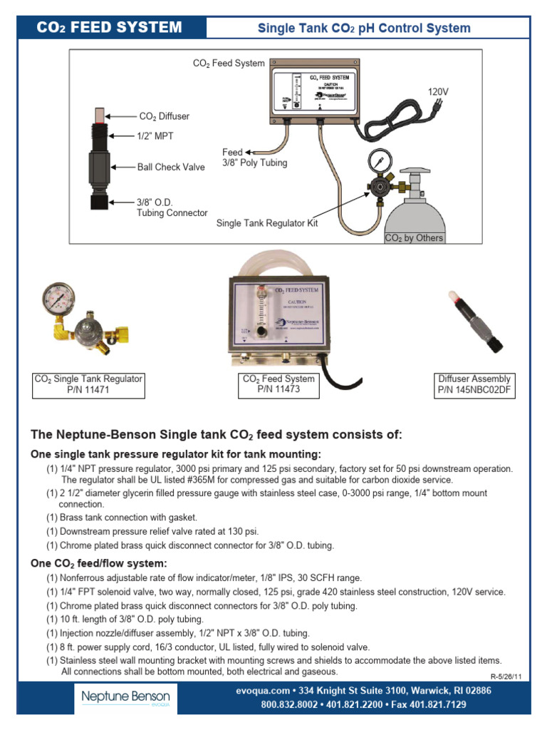 Trident Co2 Tech Datasheet | PDF | Valve | Carbon Dioxide