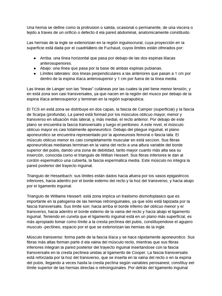 Hernias y Eventraciones | PDF | Abdomen