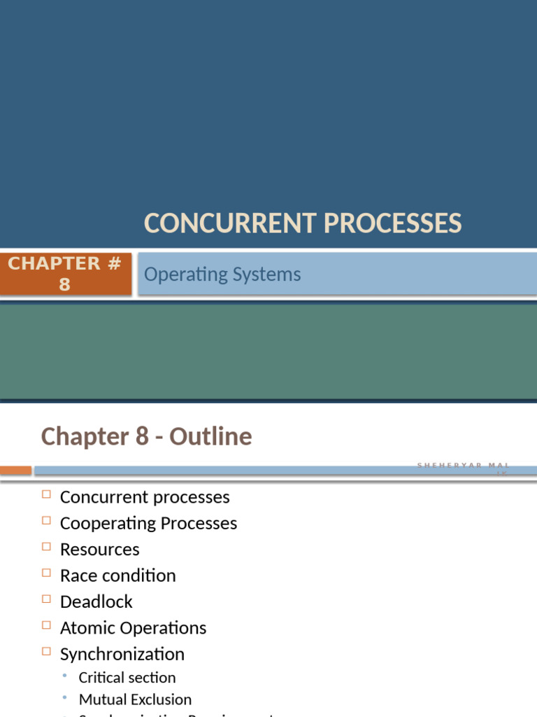OS - Chapter # 8 | PDF | Process (Computing) | Operating System