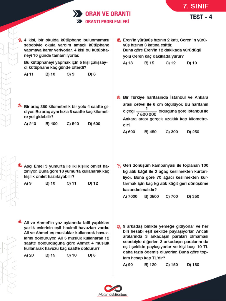 Orantı Problemleri | PDF