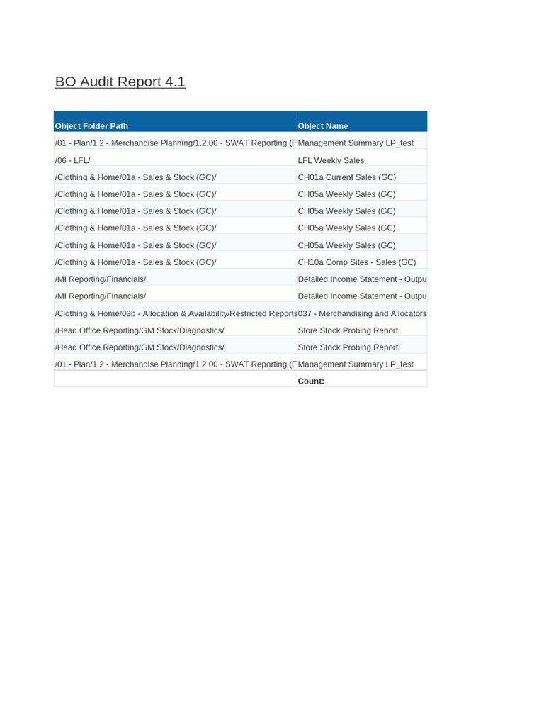 Audit Report Modify | PDF