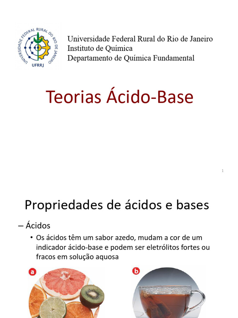 Cidos e Bases | PDF | Ácido | Substancias químicas
