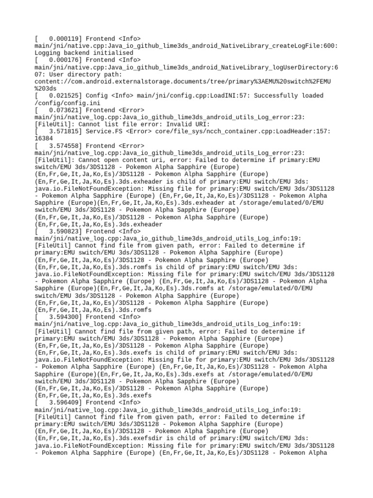 Lime3ds Log.old | PDF | Computer Science | Computing