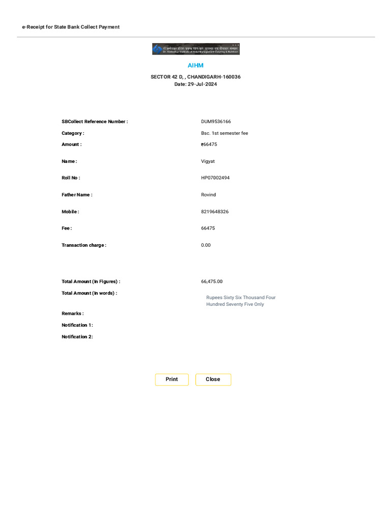 Ihm Chandigarh | PDF