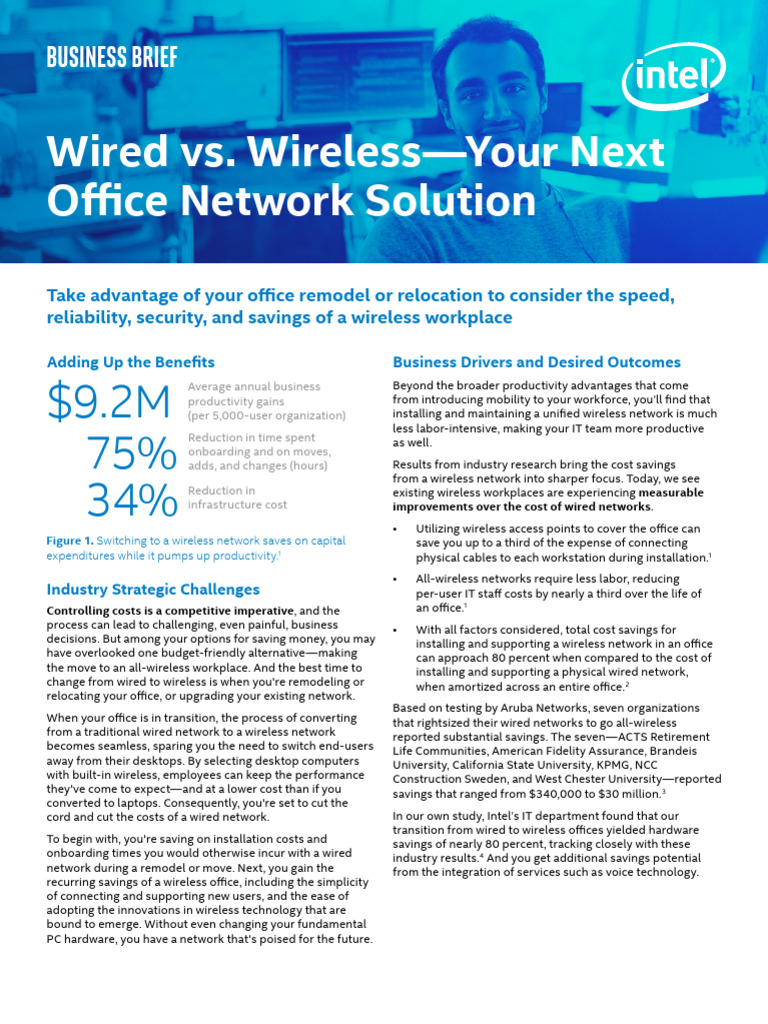 Wireless Your Next Office Network Business Brief | PDF | Ieee 802.11 ...