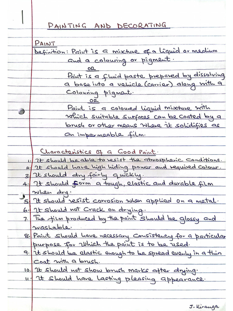 Painting Notes | PDF