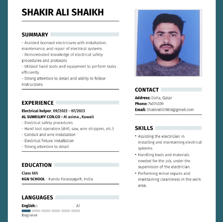 Shakir Shaikh Cv. | PDF
