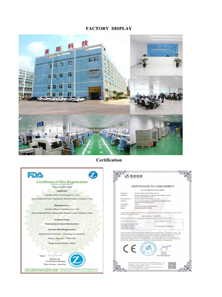 MS4004 Factory Display & Product Picture | PDF