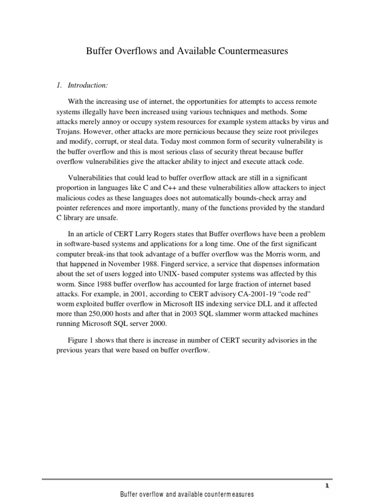 Buffer Overflow Pdf Pointer Computer Programming Subroutine