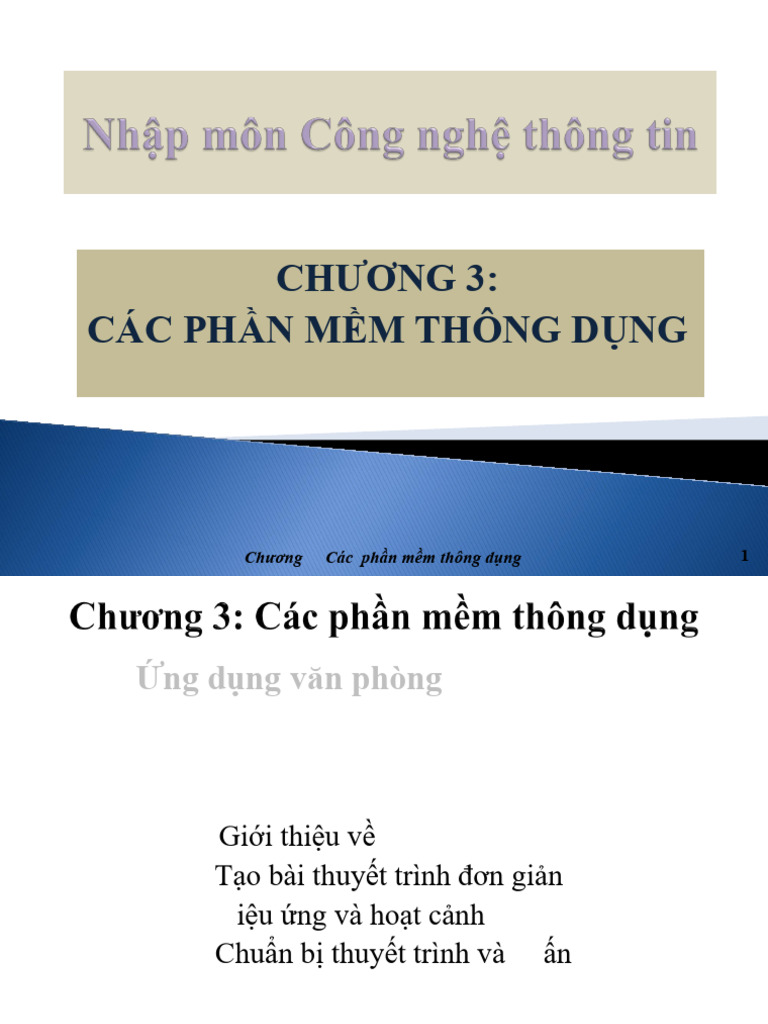Chuong 3 - Ung Dung Van Phong - PowerPoint | PDF