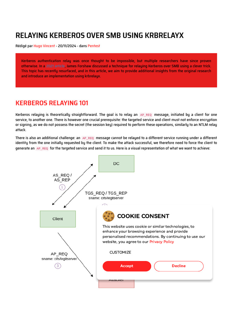 Relaying Kerberos Over SMB Using Krbrelayx | PDF | Http Cookie | Domain Name System