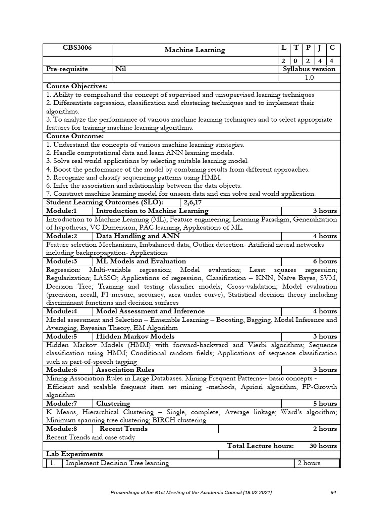 CBS3006_MACHINE-LEARNING_ETH_1.0_66_CBS3006_61 ACP | PDF | Machine ...