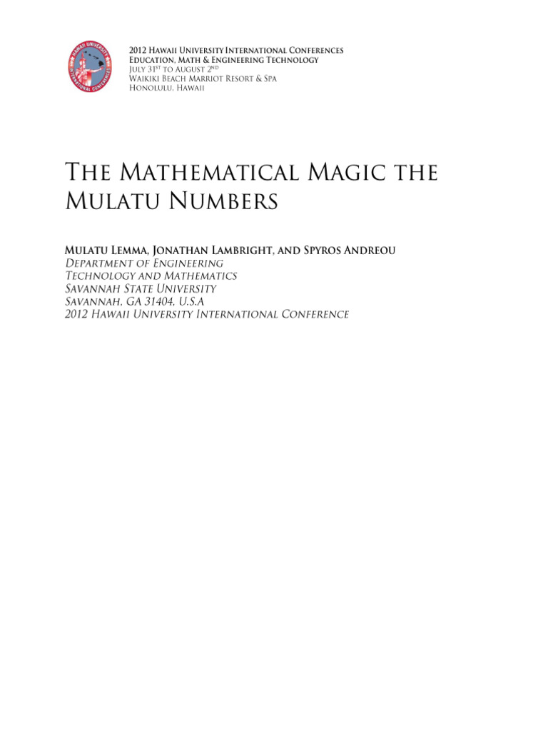 M-Mulatu-Lemma-2 | PDF | Theorem | Sequence