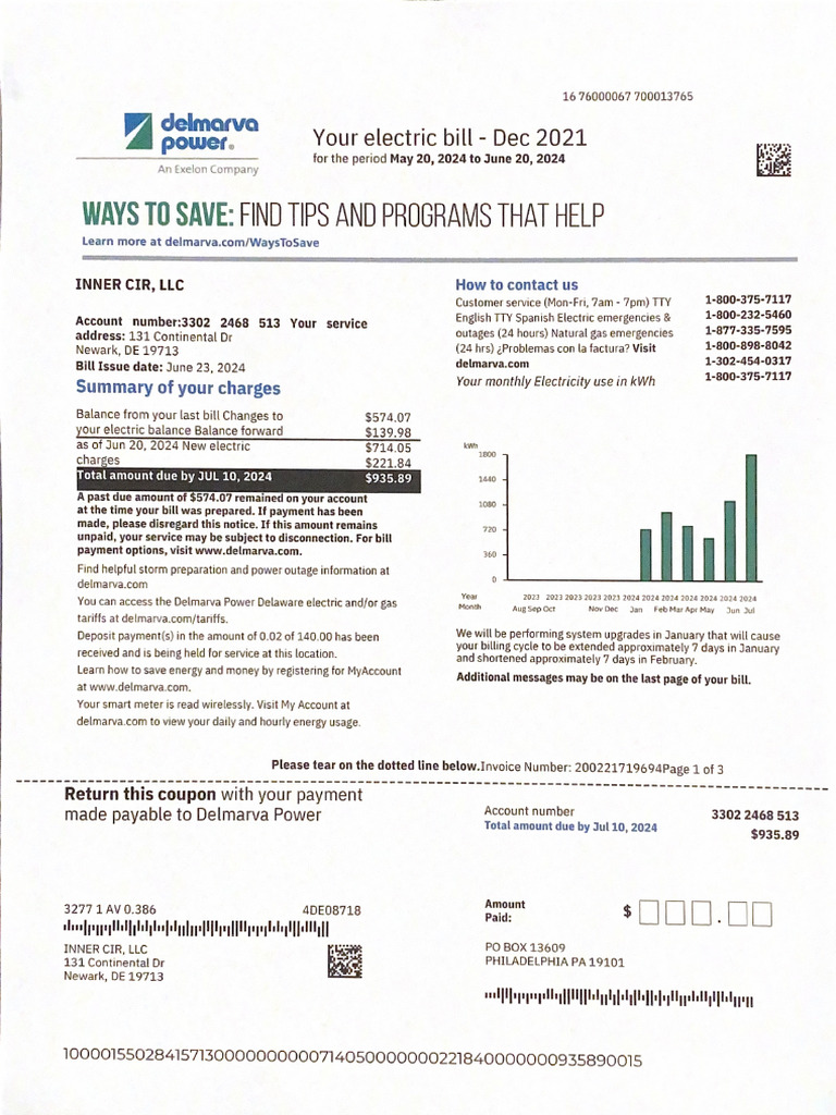 Electricity Bill 7-2024 | PDF