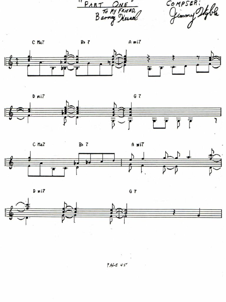 To My Friend Barney Kessel - Jimmy Wyble | PDF