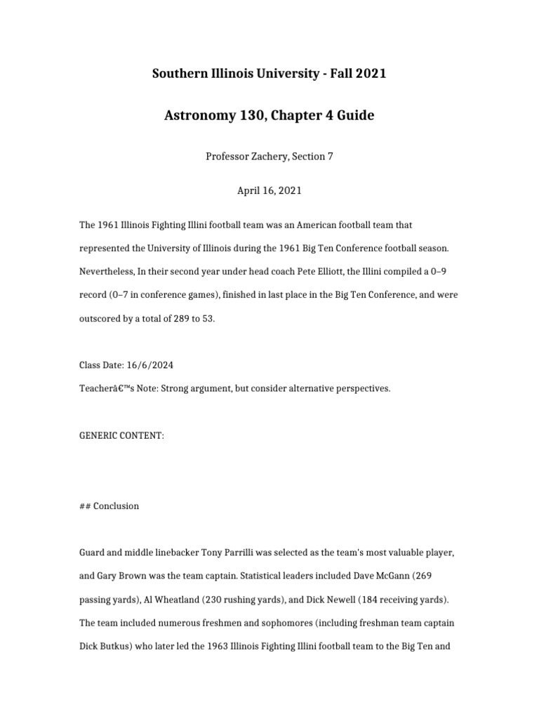 Astronomy 130 Chapter 4 Guide | PDF | American Football | Ncaa Division I Fbs Football Teams