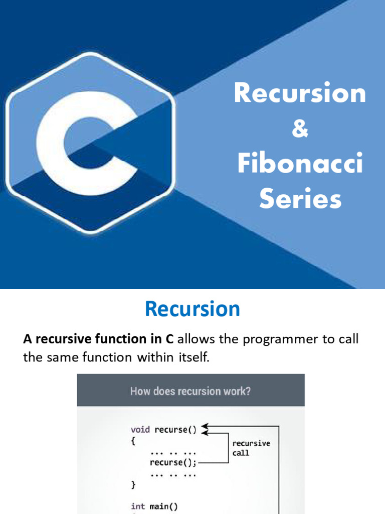 Recursive Fibonacci Series Explained | PDF | Applied Mathematics ...