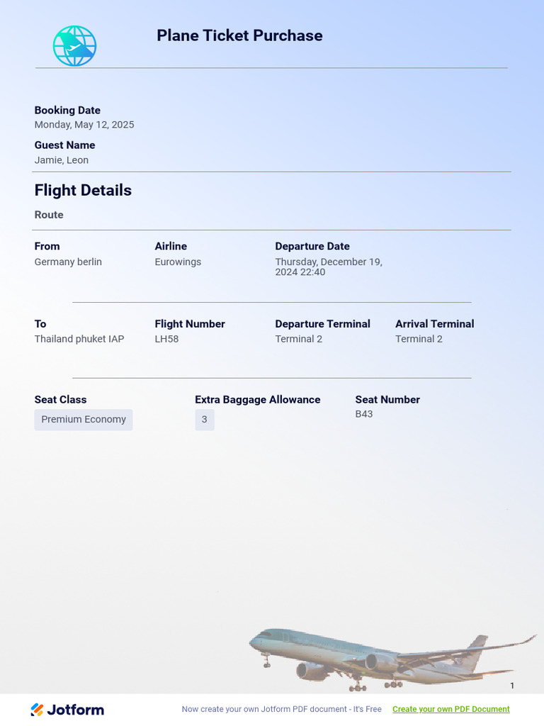Jamie-Leon-.-05-12-2025 | PDF | Airlines | Insurance