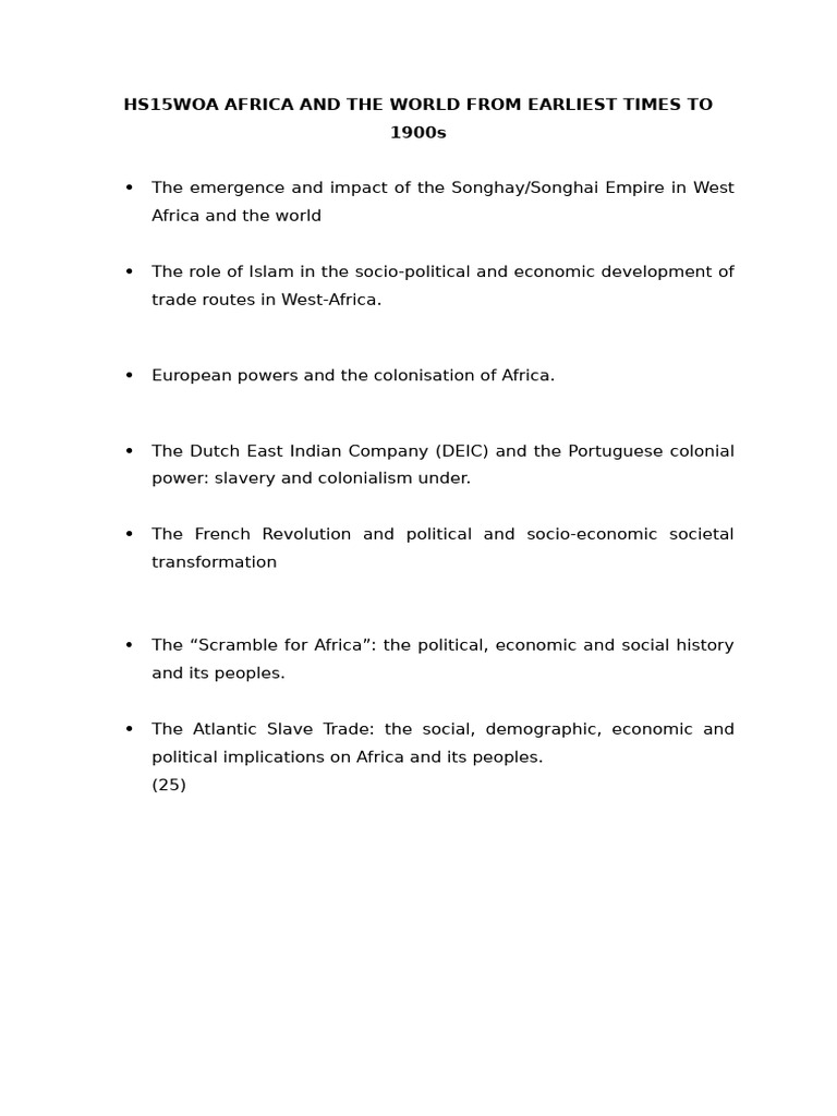 Africa's History: Empires to Colonization | PDF