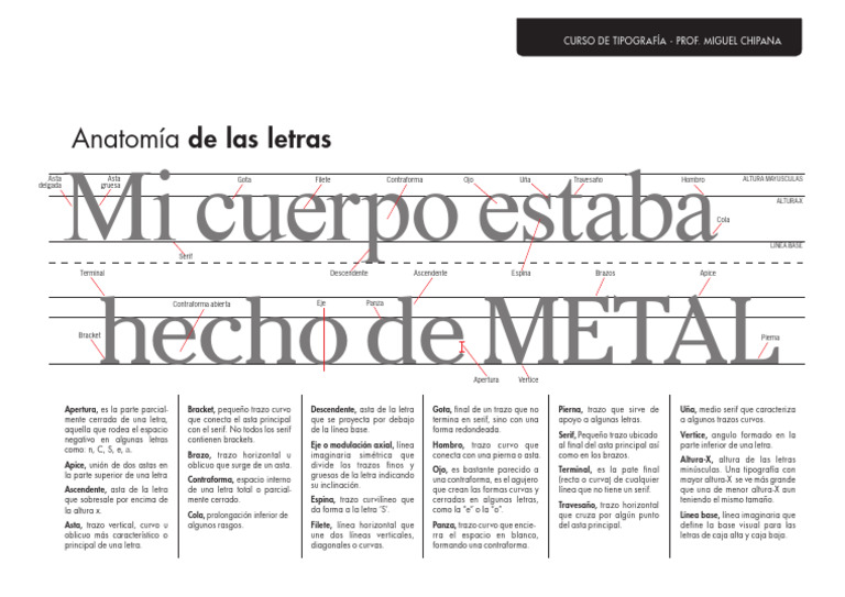 Anatomia Letras | PDF | Serif | Tipografía