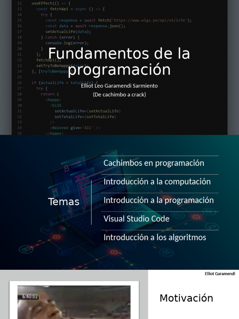 s0.1 Fundamentos de La Programación | PDF | Lenguaje de programación ...
