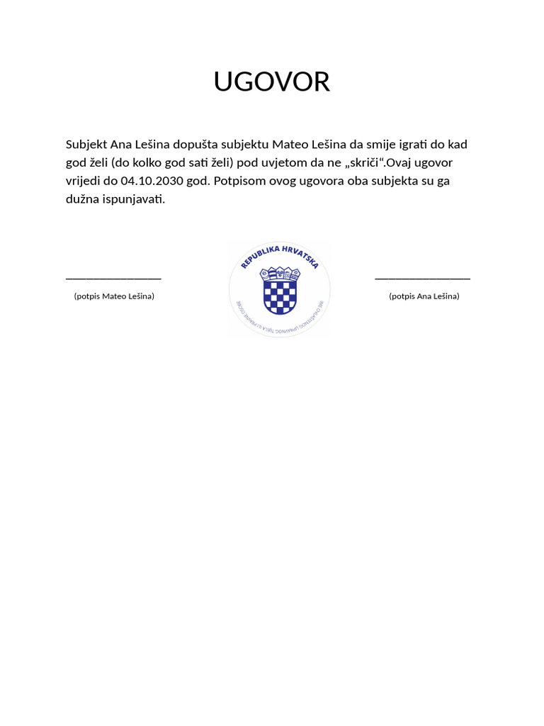 UGOVOR | PDF