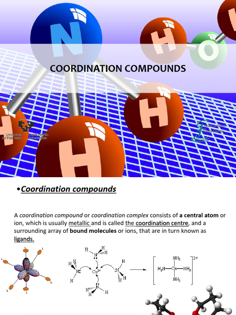 Coordination Chemistry Basics | PDF | Coordination Complex | Ligand