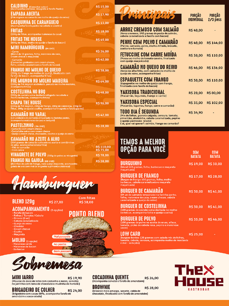 Menu The House - 2024 | PDF