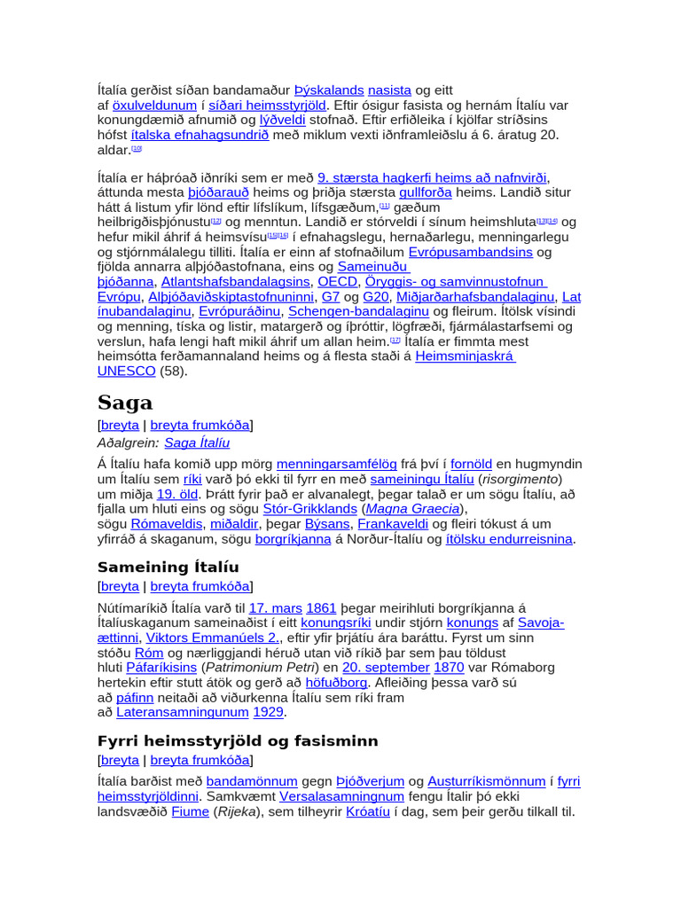 Sameining Ítalíu: Aðalgrein: Risorgimento | PDF