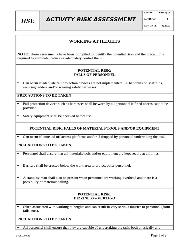 Tha-019 | PDF | Occupational Safety And Health | Safety