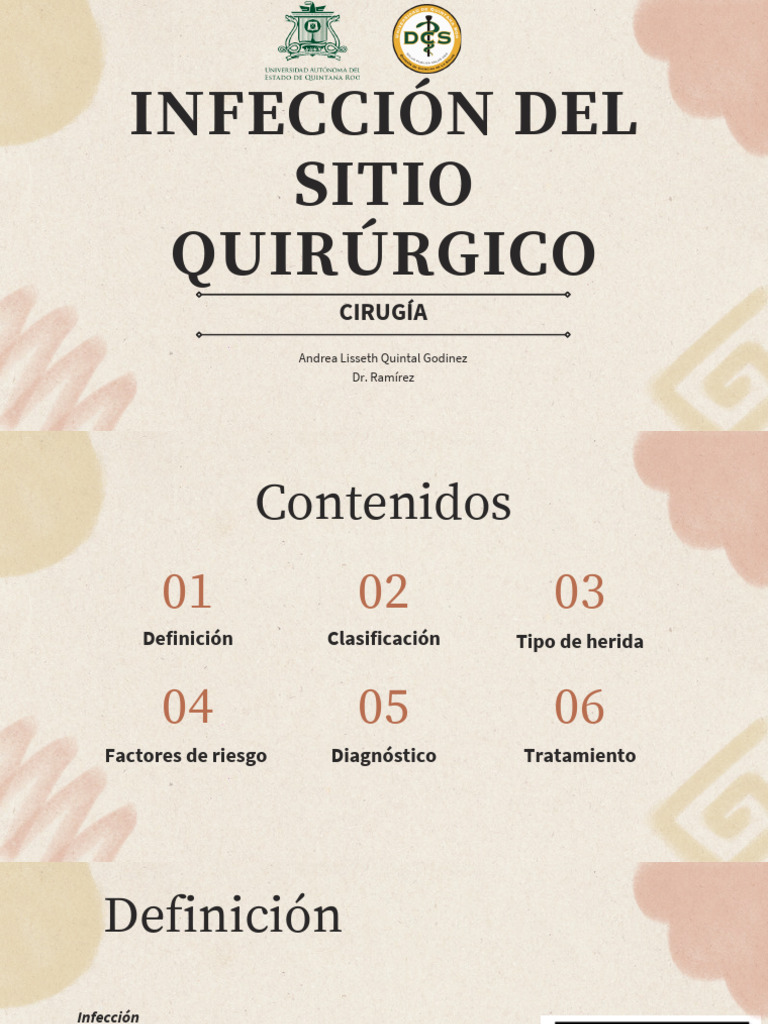 Infección de Herida Quirúrgica CIE 10 | PDF | Cirugía | Herida