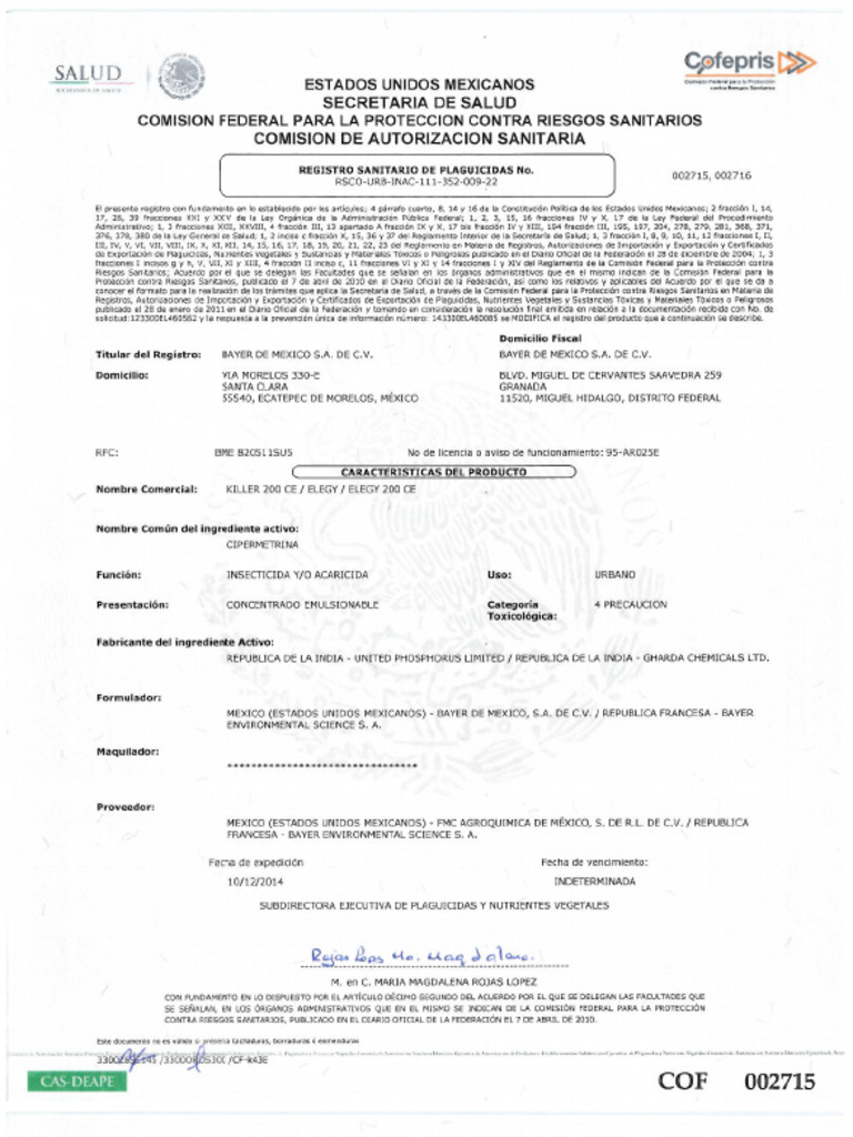 Cofepris_BYR057 | PDF