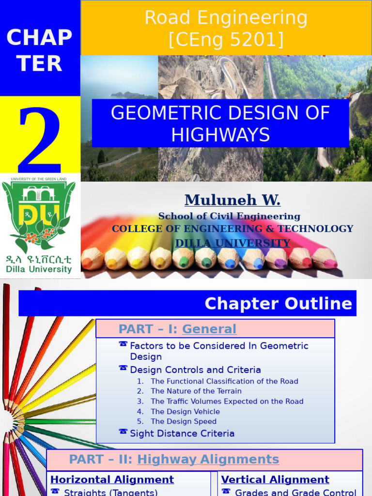 Geometric Design of Roads (L3.1) | PDF | Road Infrastructure | Transport
