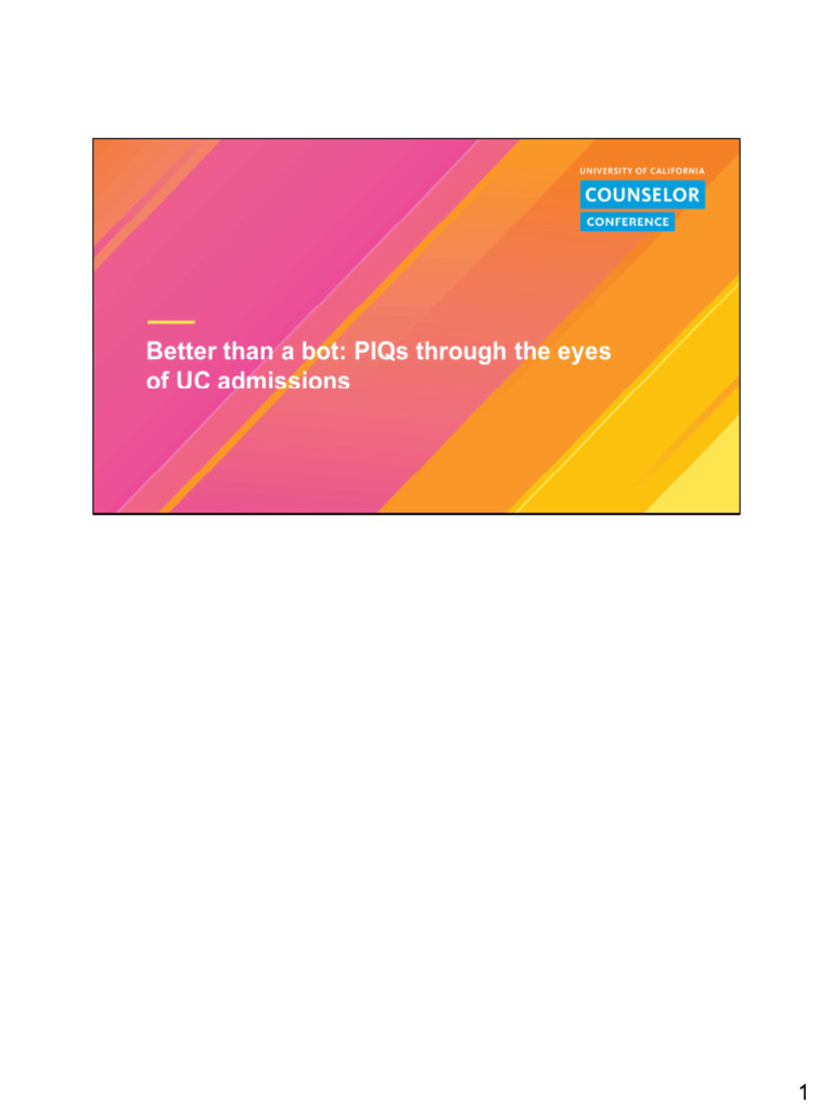UC PIQ Guidelines and Insights 2021 | PDF | Cognition | Human Communication