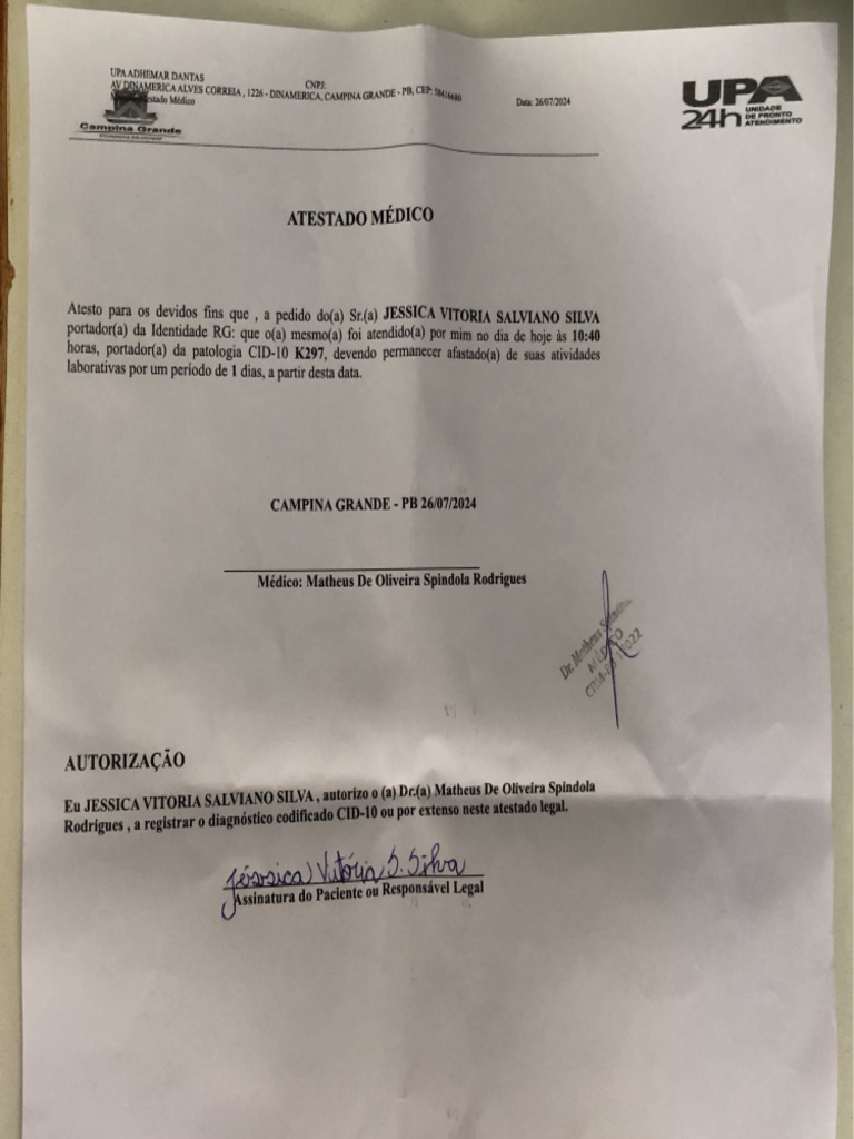 Atestado | PDF