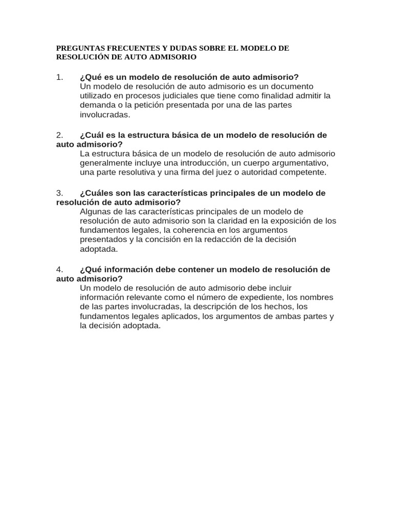 Modelo de Auto Admisorio | PDF | Gobierno | Ley Pública