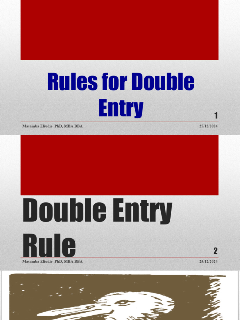 Rules For Double Entry | PDF | Debits And Credits | Business Economics