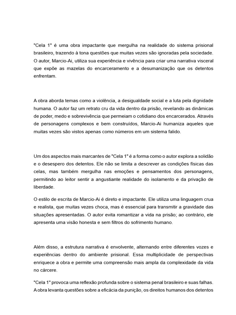 Beatriz Rios. "Cela Um" Resenha Critica | PDF