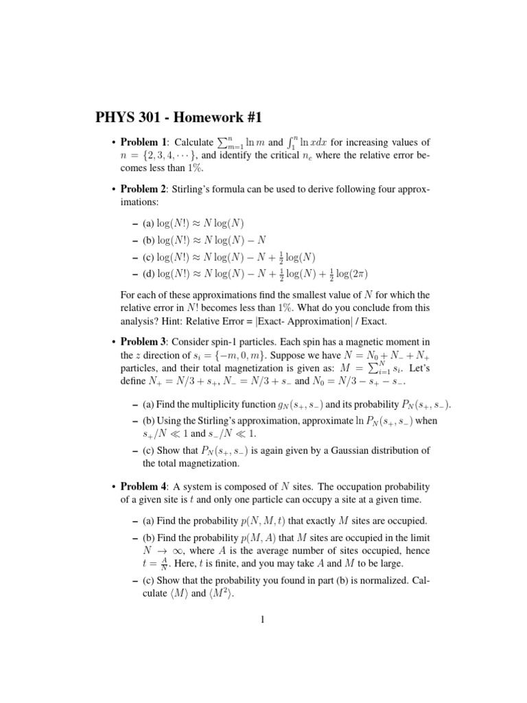 HW 1 | PDF