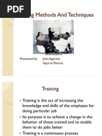 Training Methods | PDF | Simulation | Learning