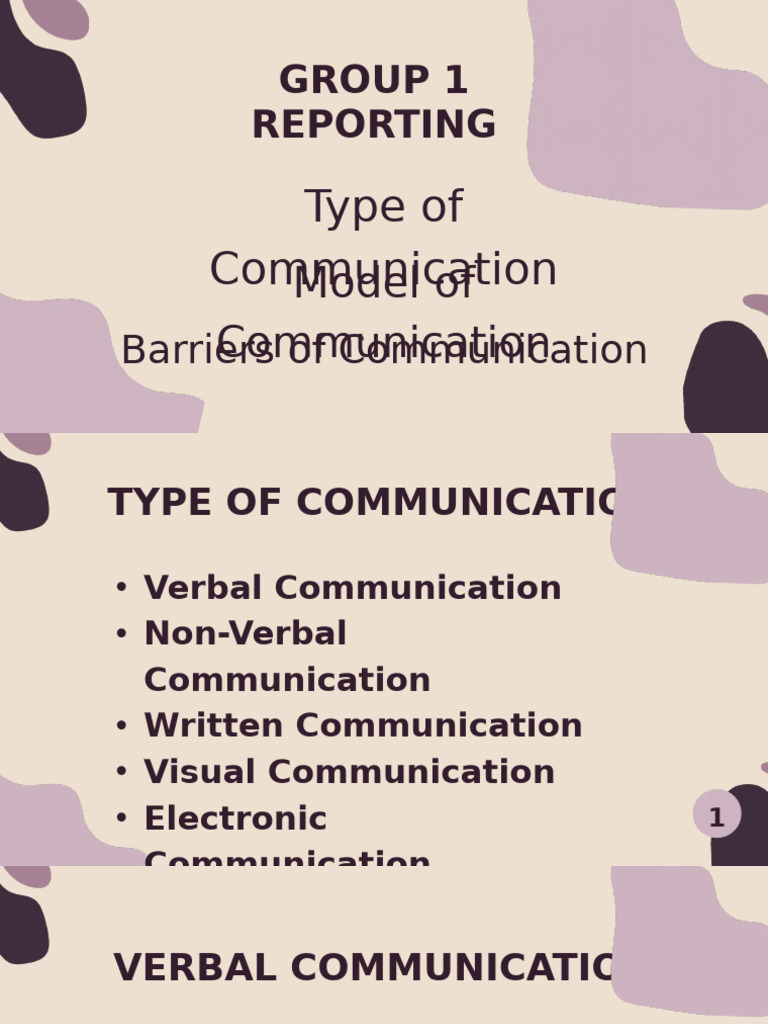 Communication Types & Barriers Guide | PDF | Communication | Psychological Concepts