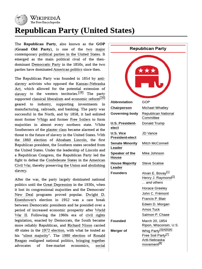 Republican_Party_(United_States) | PDF | American Government ...