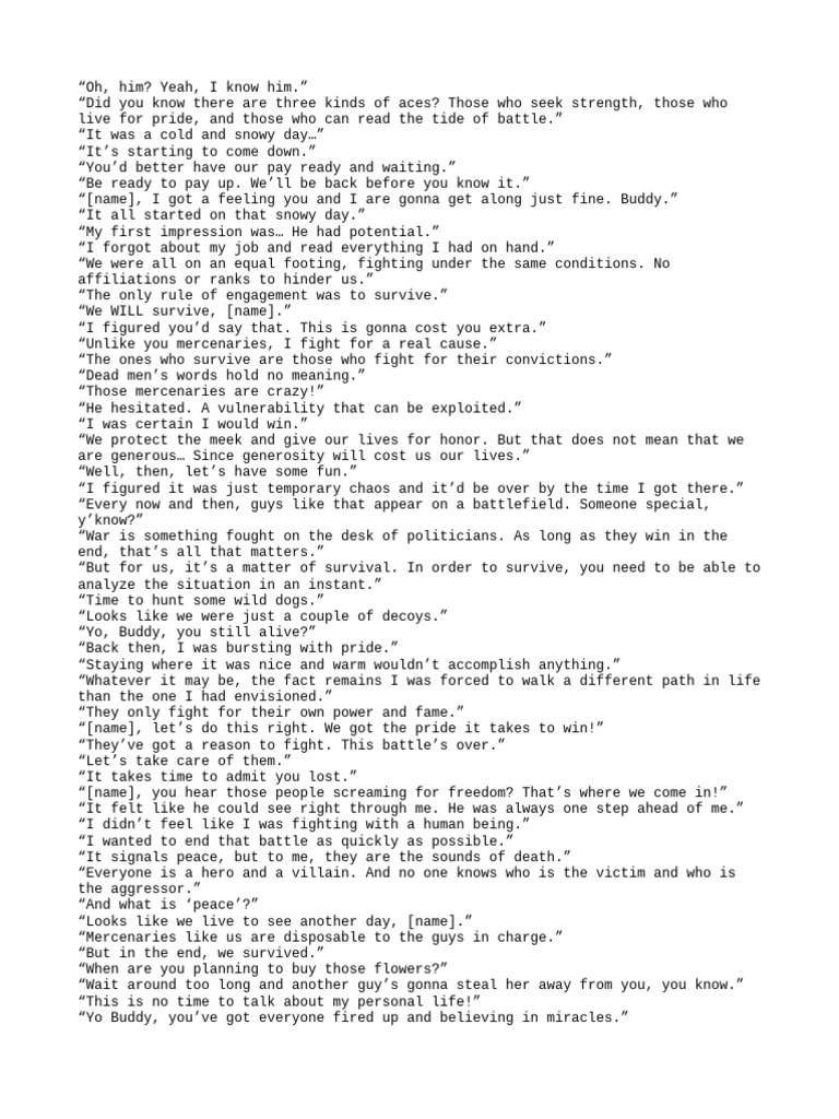 Ac Zero Belkan War Quote | PDF
