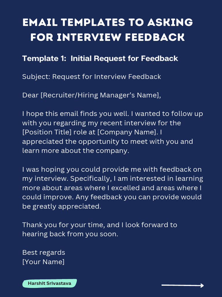 Interview Feedback Request Templates | PDF | Gratitude | Psychology