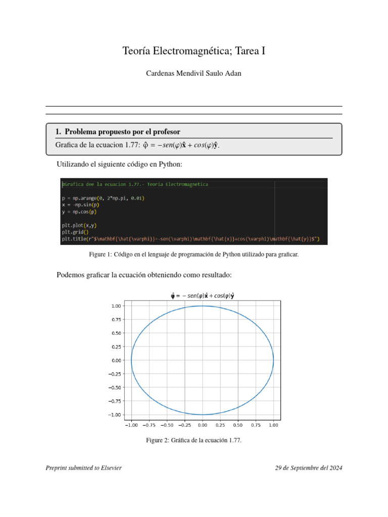 Teo Electro Tarea 1 | PDF | Esfera | Ecuaciones