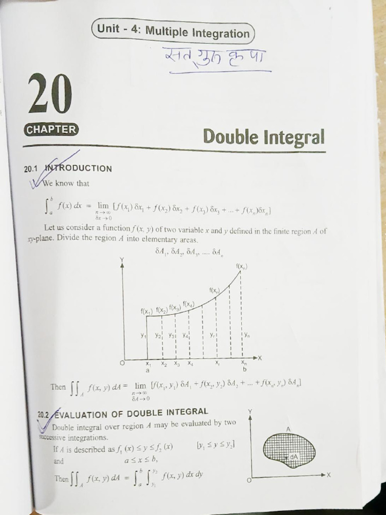 Double integral. triple integral snd change of irder of integral | PDF | Mathematical Relations ...
