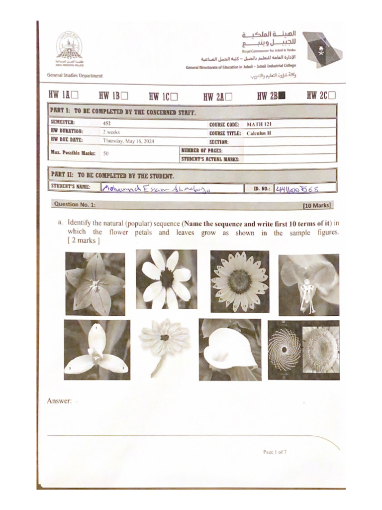 Identify The Natural (Popular) Sequence (Name The Sequence and Write ...