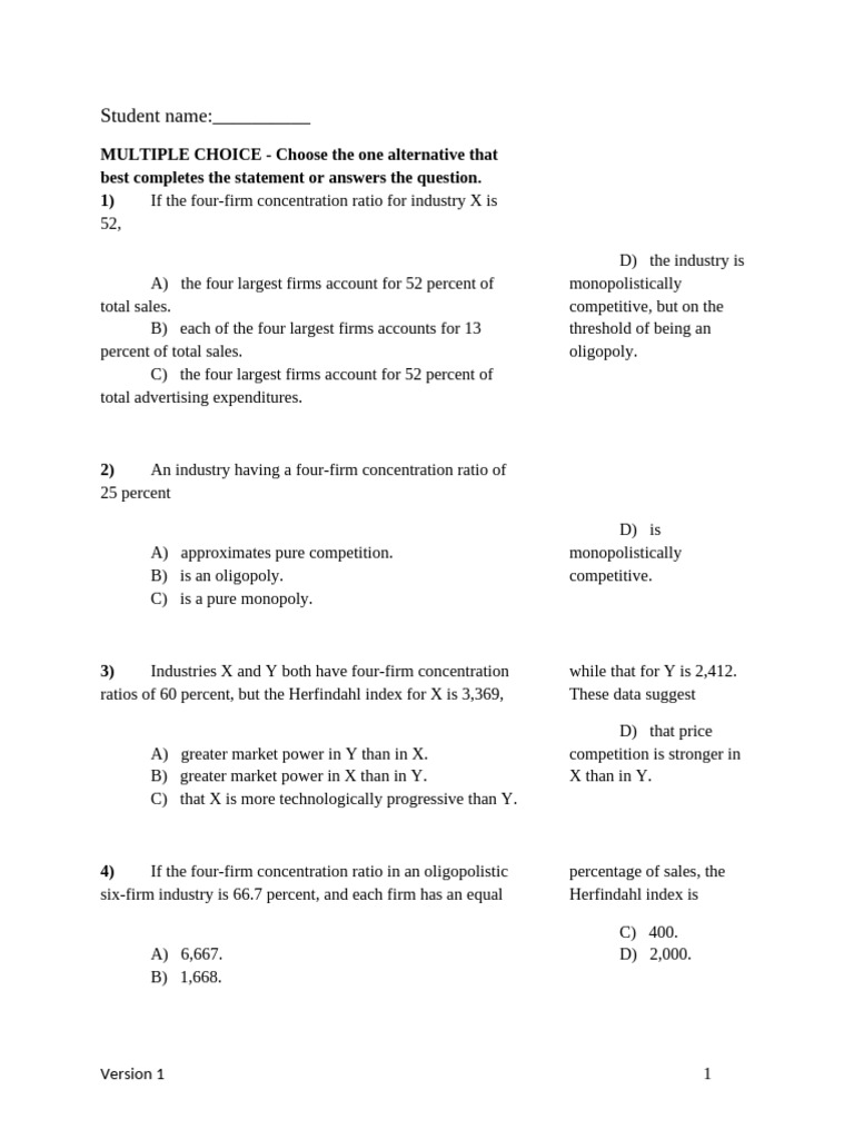 Chap 14 22e Economics Algo | PDF | Market Power | Monopoly